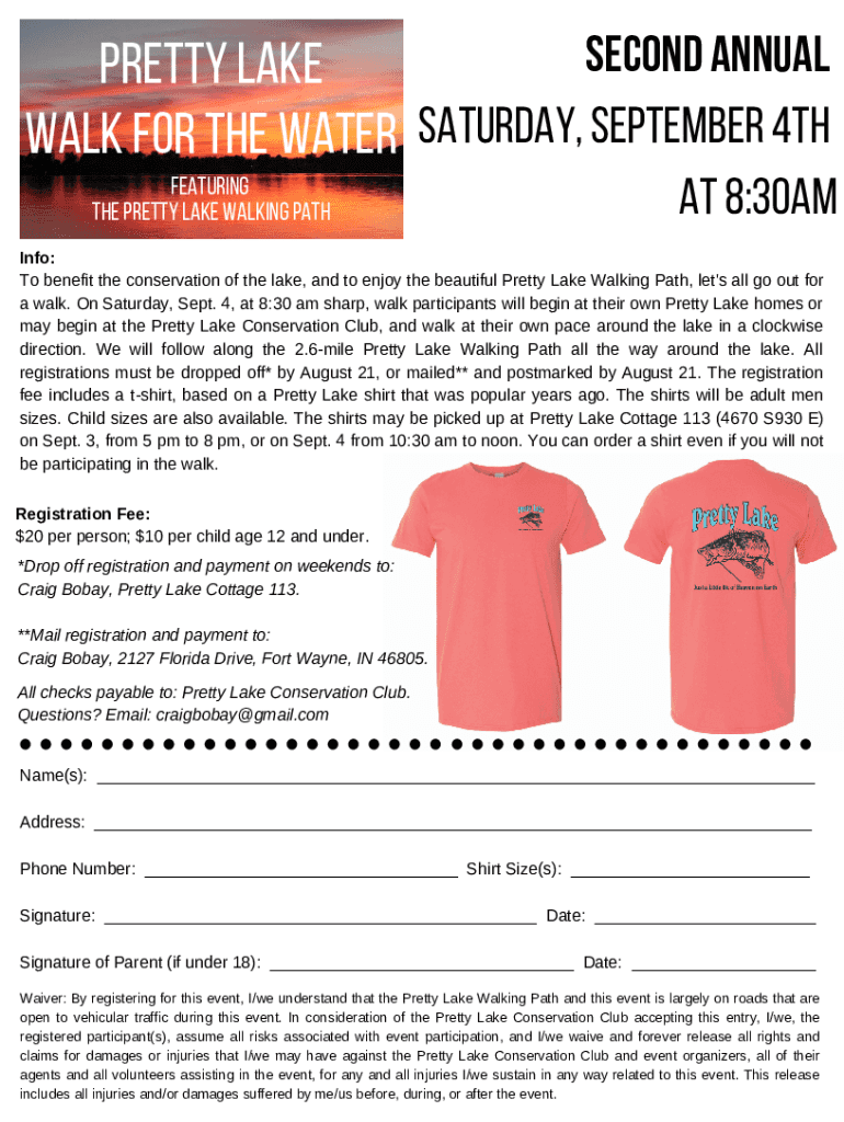 Fillable Online Pretty Lake Form2021 Fax Email Print - pdfFiller