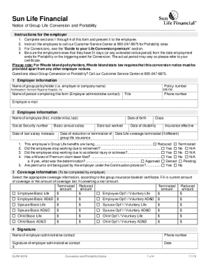 Fillable Online sunlife-conversion-form.doc - Sun Life Financial Notice ...