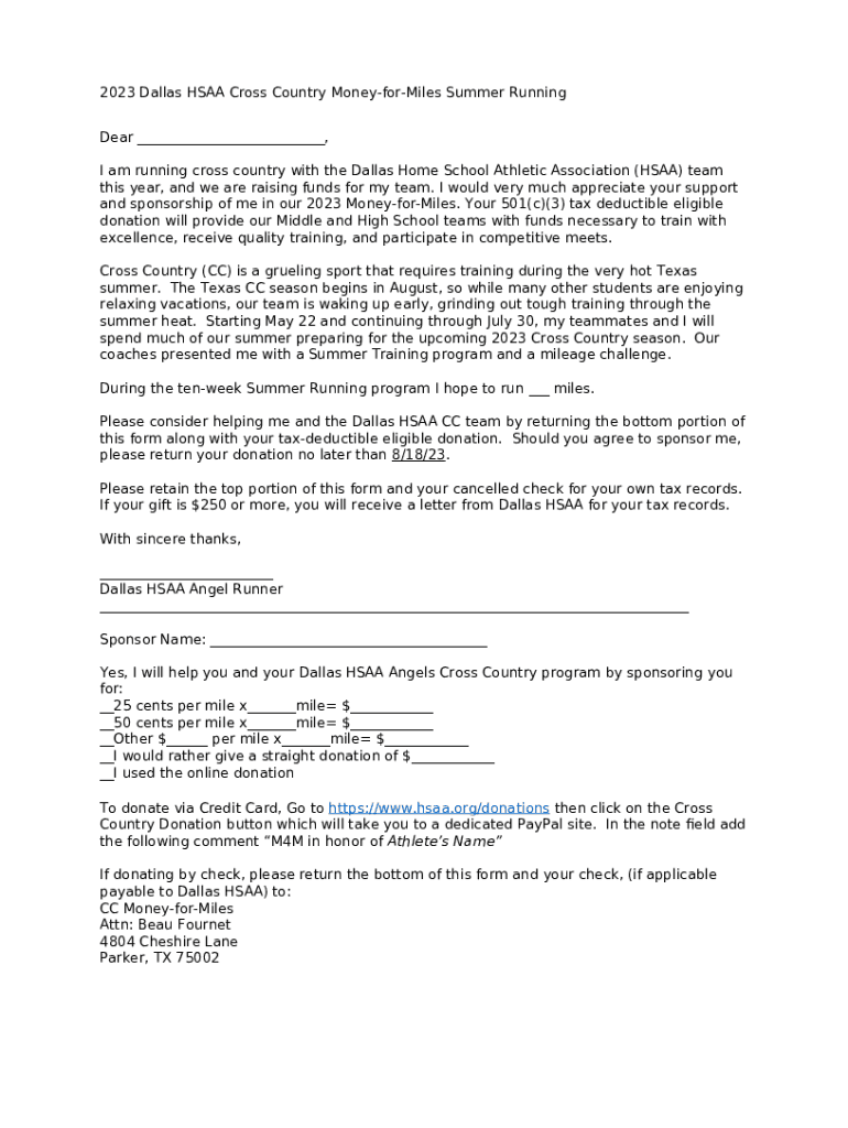 sample donor letter 2023 Doc Template | pdfFiller