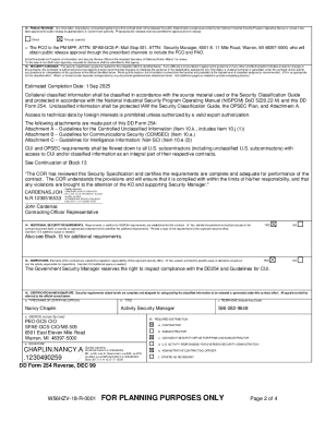 Fillable Online (The requirements of the DoD National Industrial ...