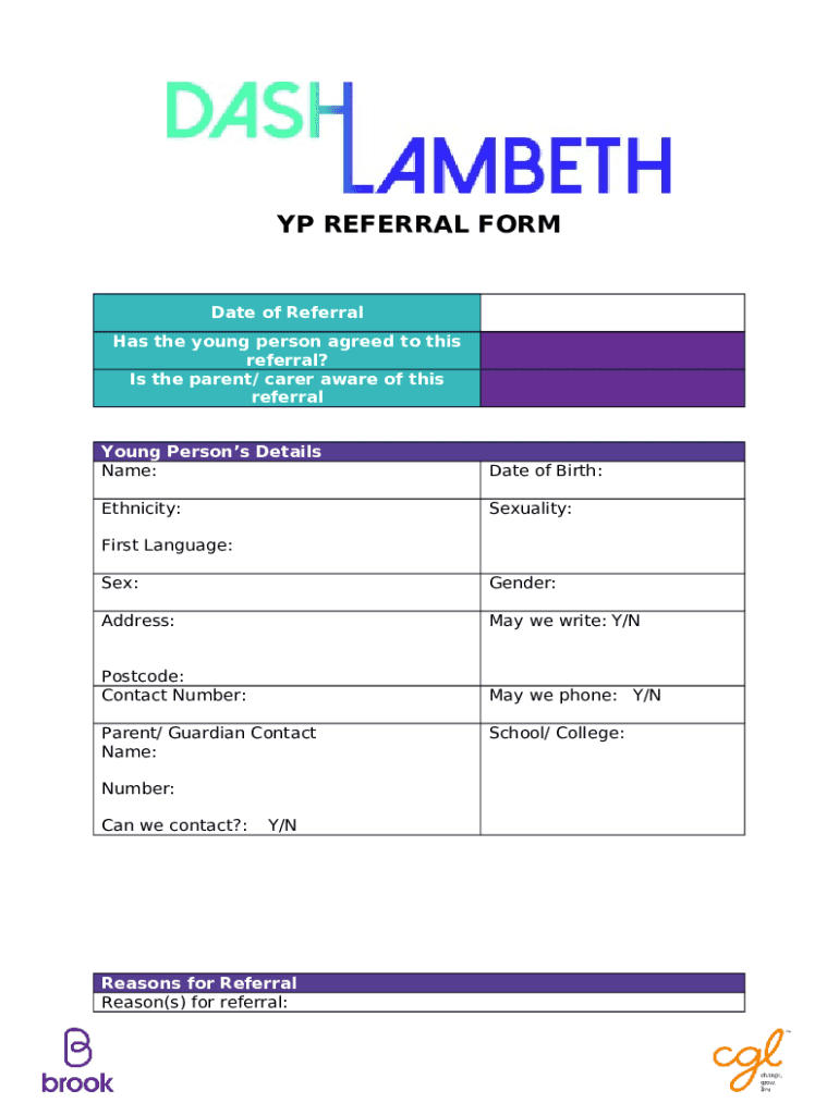 Agencies/Service Provider Referral Doc Template | pdfFiller