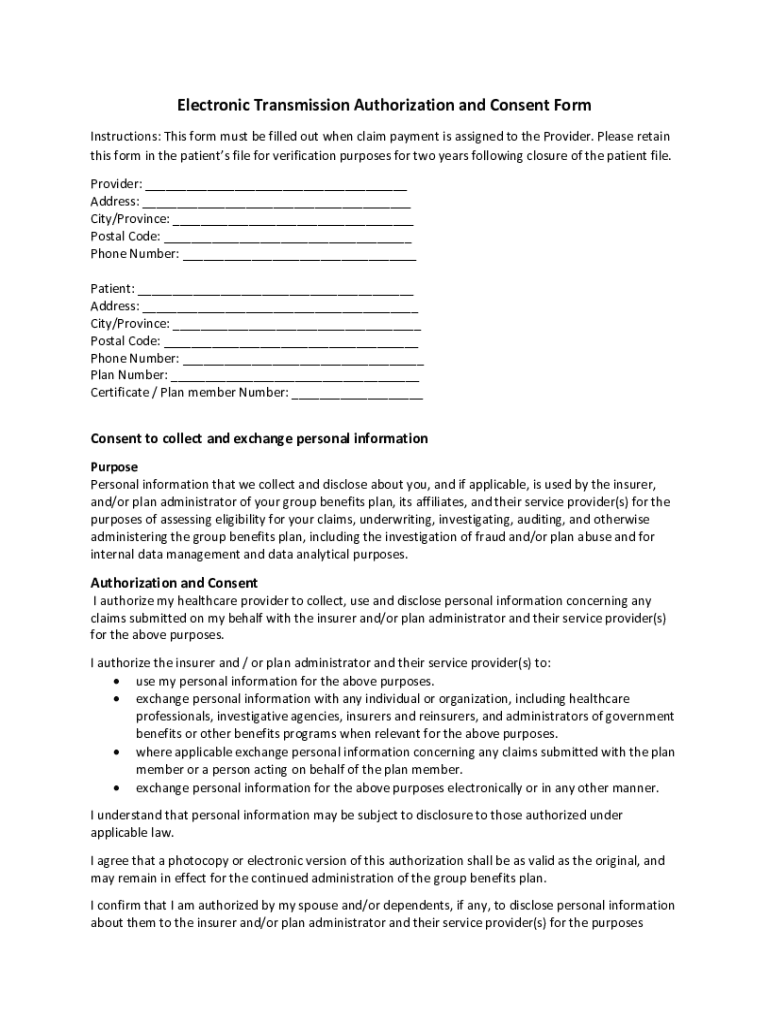 Fillable Online Consent forms - Telushealth.com Fax Email Print - pdfFiller