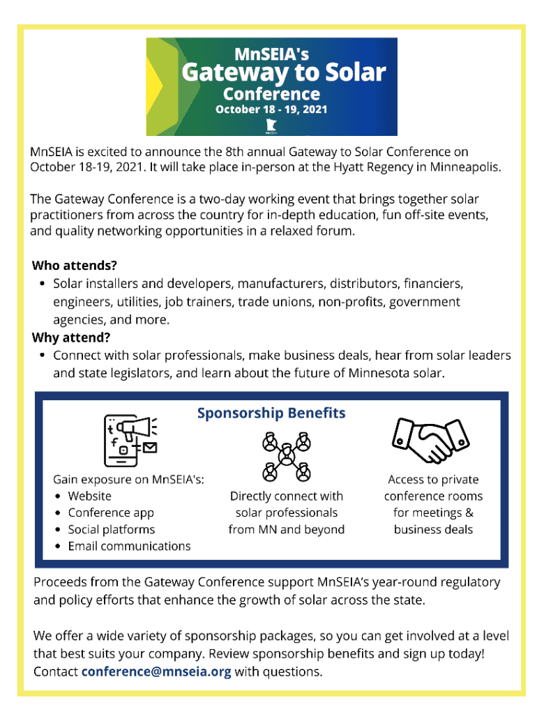 Fillable Online Gigawatt Level Sponsorship - Solar Power International ...