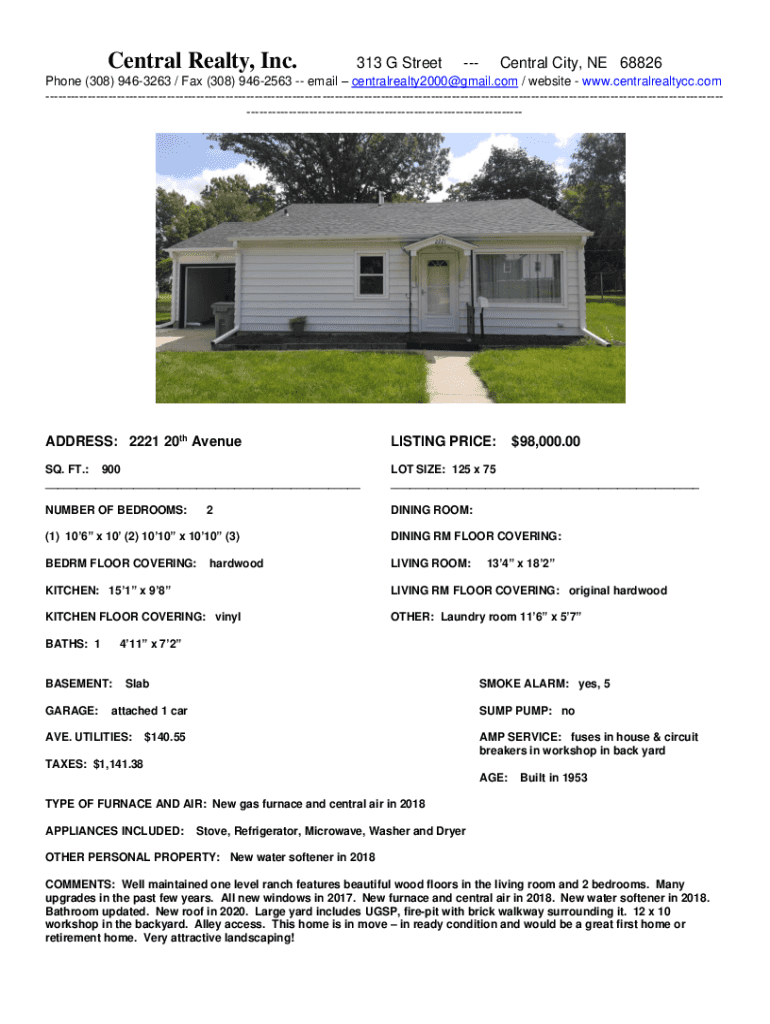 Fillable Online ADDRESS: 2221 20th Avenue Fax Email Print - pdfFiller