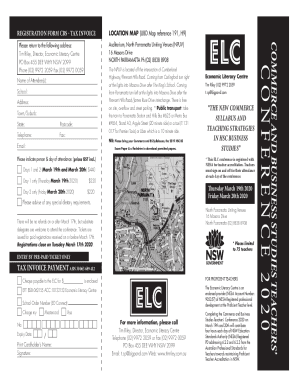 Fillable Online Registration Form CBS - Tax Invoice Fax Email Print ...