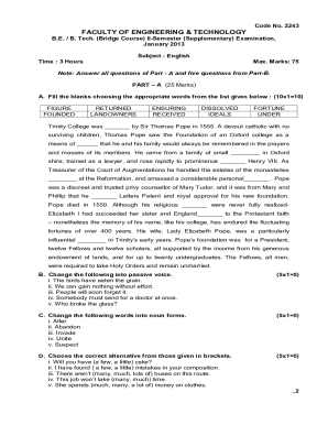 Fillable Online Osmania University Question Papers OU Question Bank All ...