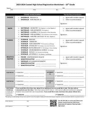 Fillable Online 2024-25 Registration sheets (grades in tabs) Fax Email ...