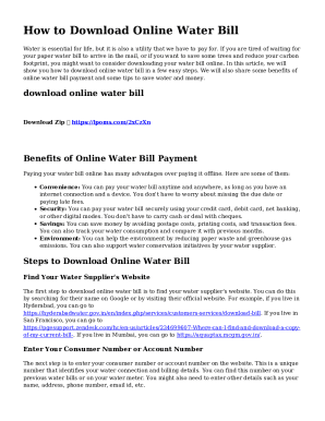 Fillable Online Customer Service / Water Billing - Utilities Fax Email ...