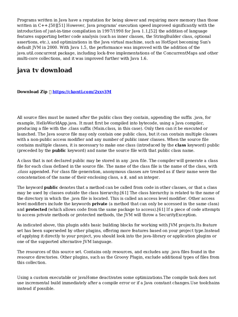 Fillable Online Why Java Is A Factor 2 3 Slower Than Equivalent C Fax Email Print Pdffiller