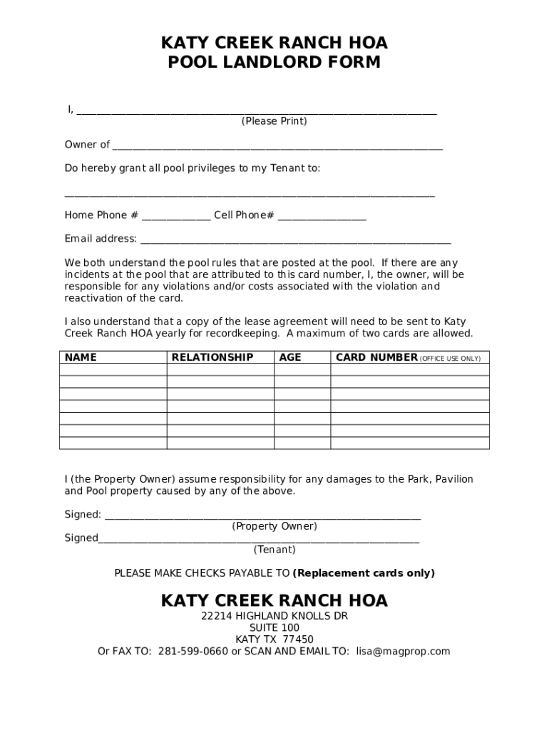 Absentee Owner Statement - Facility Use Agreement for ... Doc Template ...