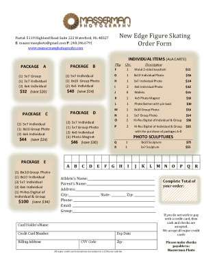 Fillable Online New Edge Figure Skating Order Form.docx Fax Email Print ...