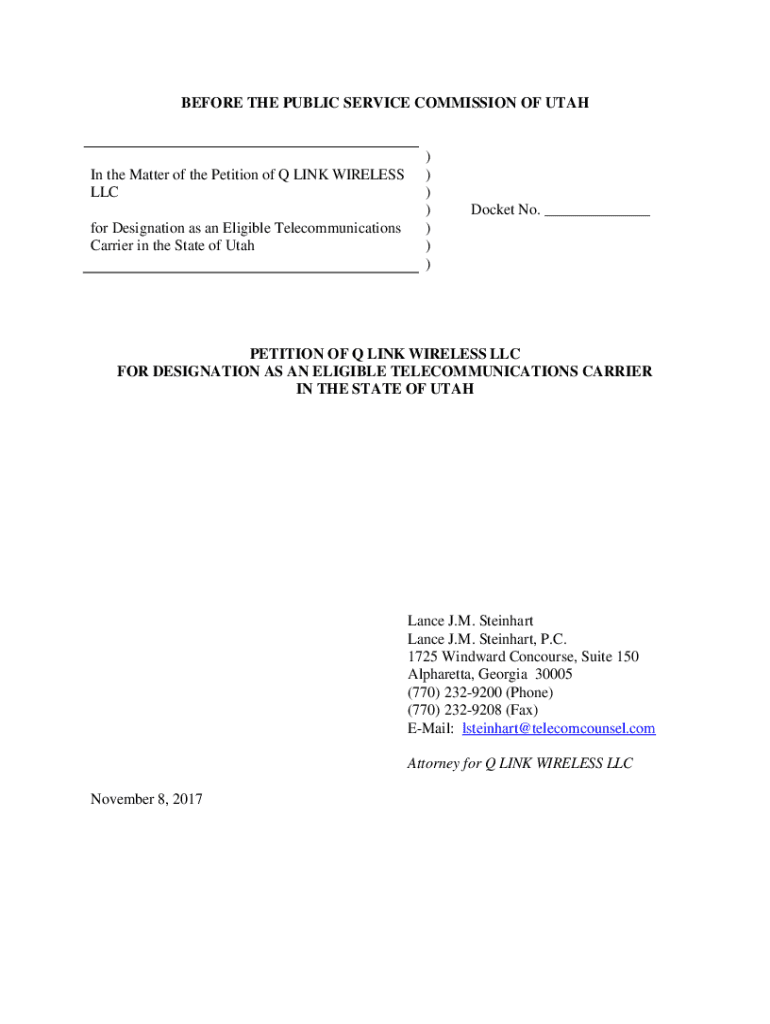 Fillable Online FCC Issues Notice of Apparent Liability to Q Link and ...