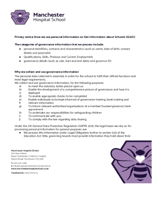 Fillable Online DfE master short document template - Hartwell Primary ...