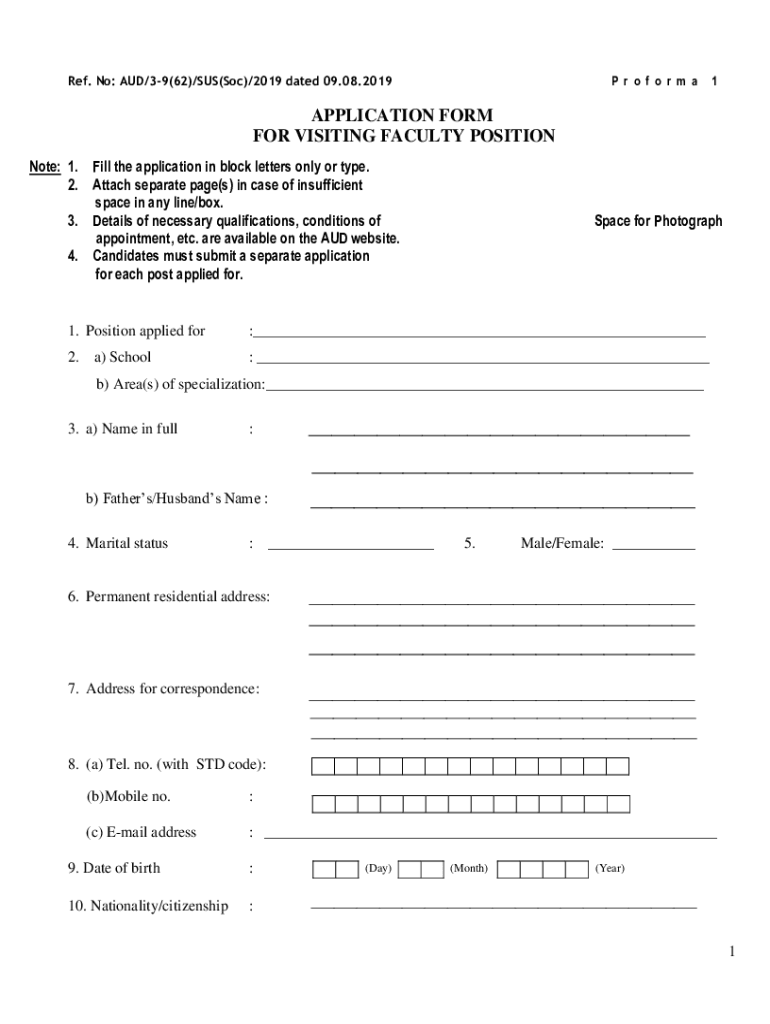 Fillable Online Information for Prospective J-1 Scholars - Office of ...