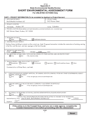 Fillable Online Short Environmental Assessment Form.pdf Fax Email Print ...