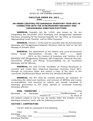 annex-a-sample-executive-order-of-punong-barangay. ... Doc Template ...