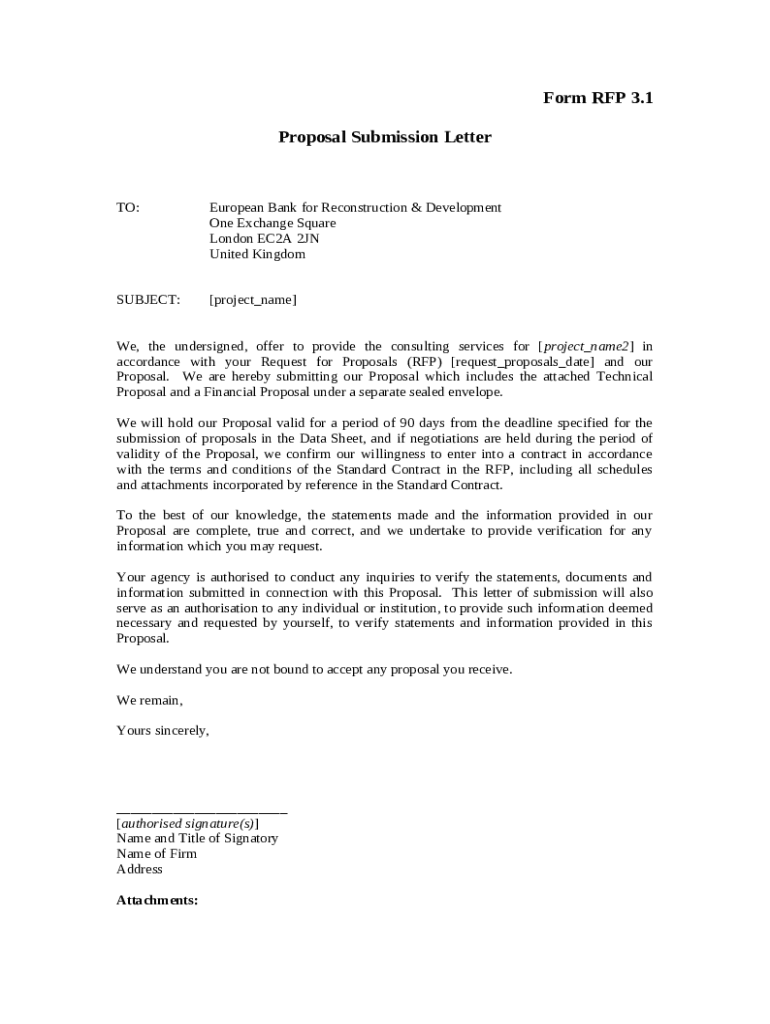 Consultancy Procurement Document Doc Template | pdfFiller