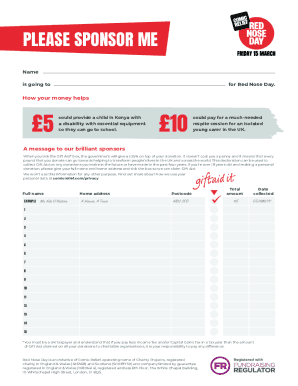 Fillable Online RND24 Primary School Sponsorship Form. Use sponsorship ...