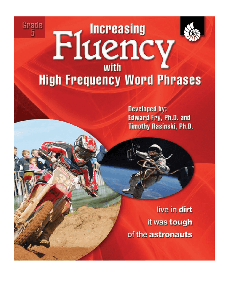 Fillable Online Increasing Fluency with High Frequency Word Phrases ...