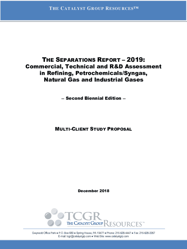 Fillable Online Commercial, Technical and R&D Assessment in Refining ...