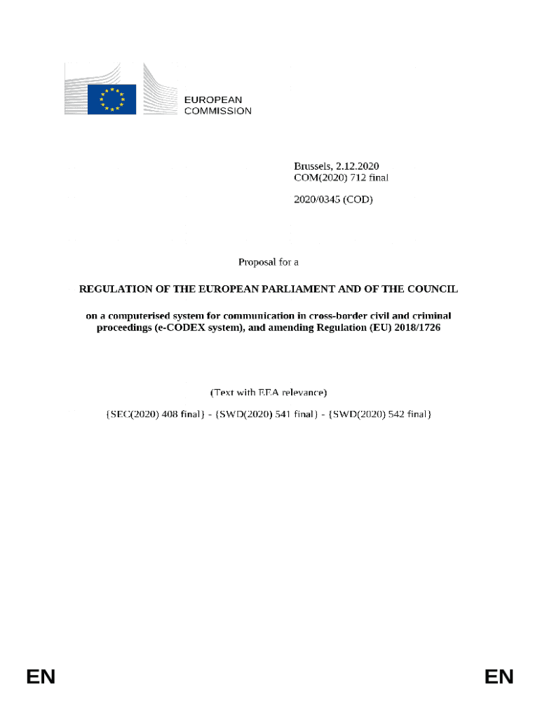 Digitalisation of judicial cooperation and access to justice in ... Doc Template | pdfFiller