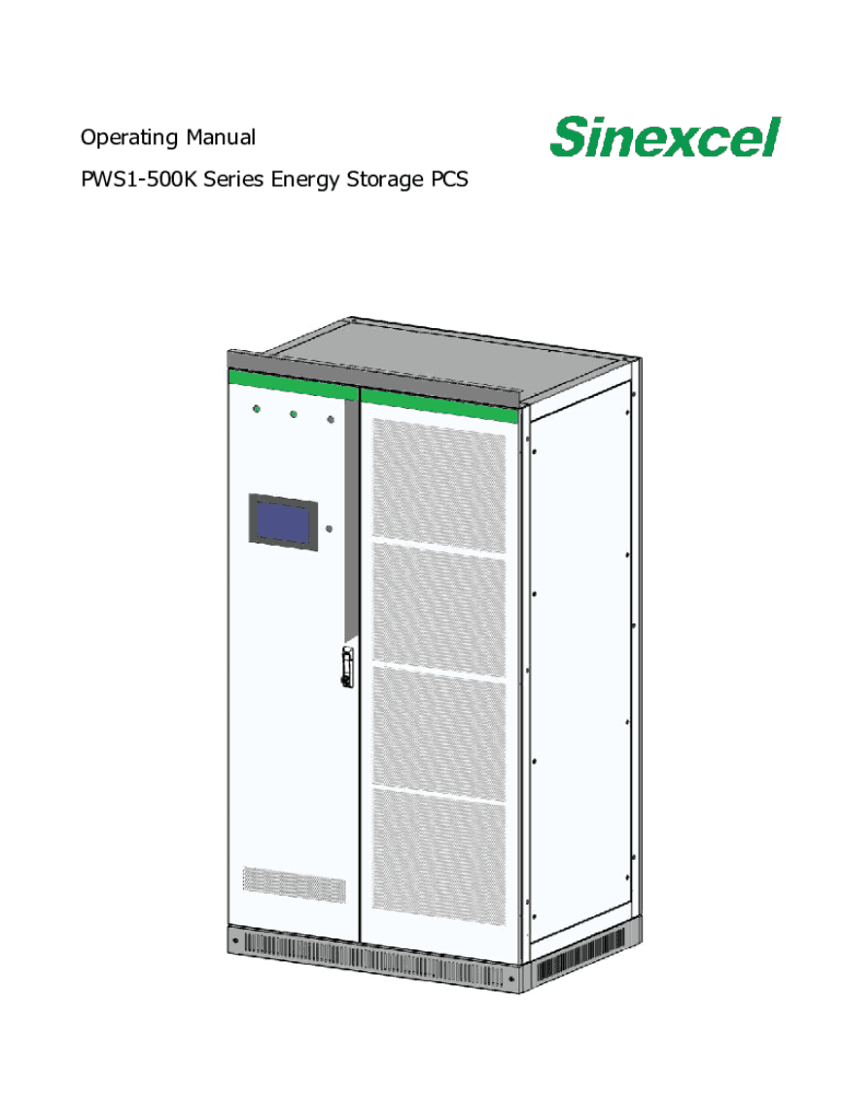 Fillable Online PWS2-30M-EX - Energy Storage Inverter User's Manual Fax Email Print - pdfFiller