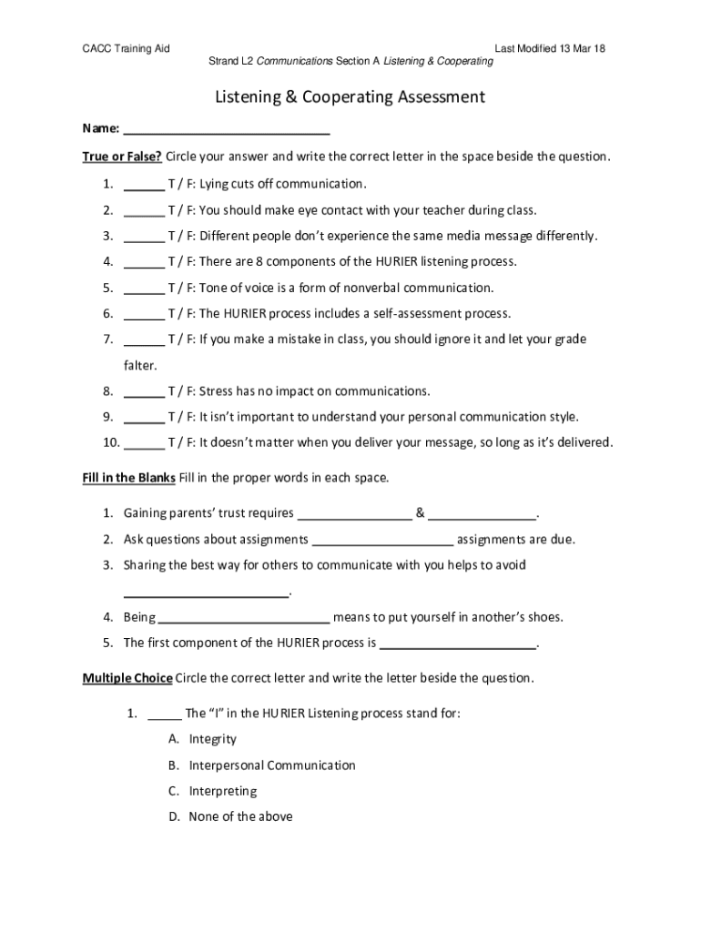 Fillable Online Public Speaking & Oral Presentation Assessment Fax ...