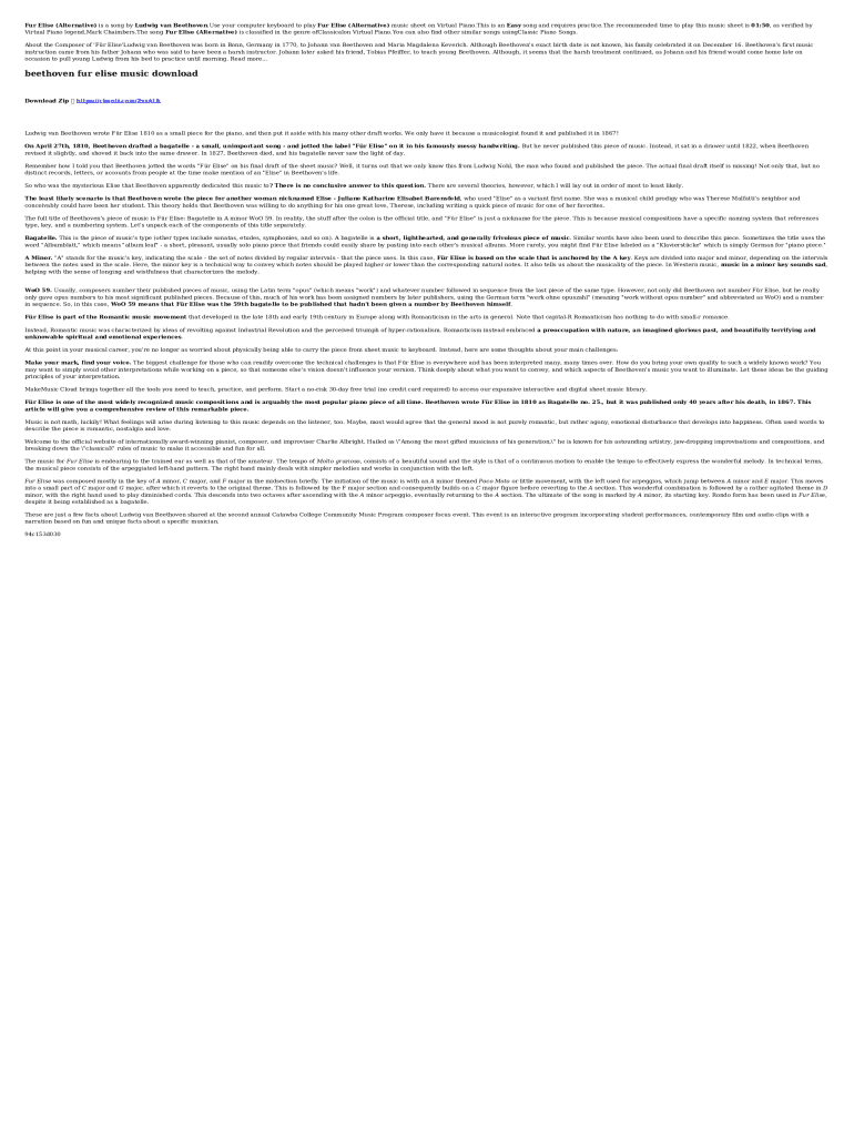 Fillable Online Roblox Piano Sheet Fur Elise - 1 - River Flows in You ...