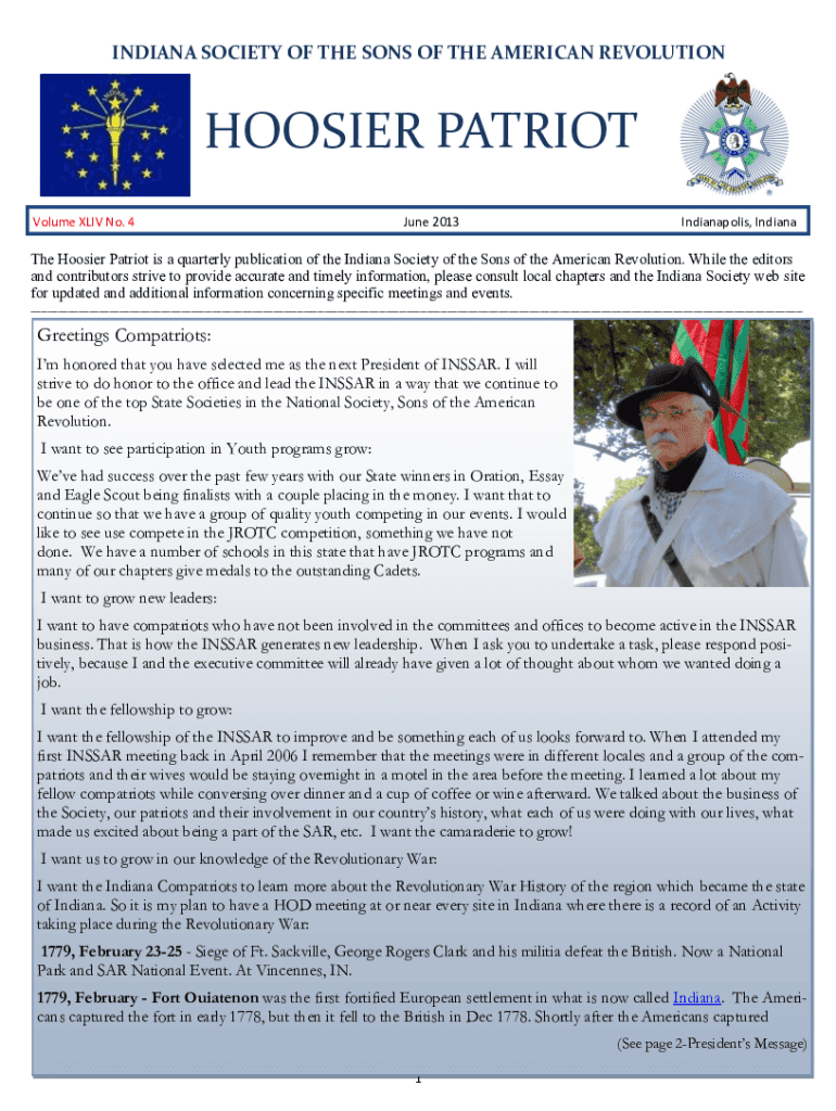 Fillable Online Hoosier handbook and true guide for the returning exile ...