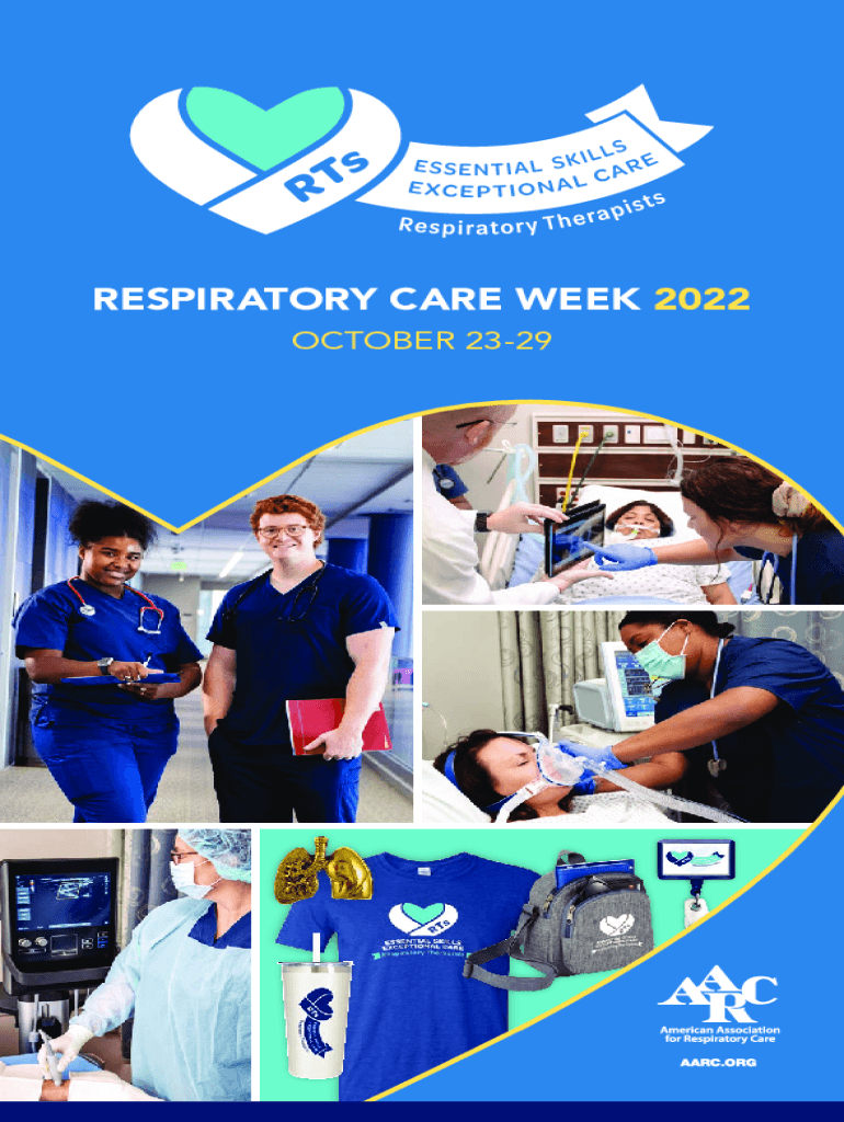 Fillable Online AARC - Products Respiratory Care Week Appreciation ...