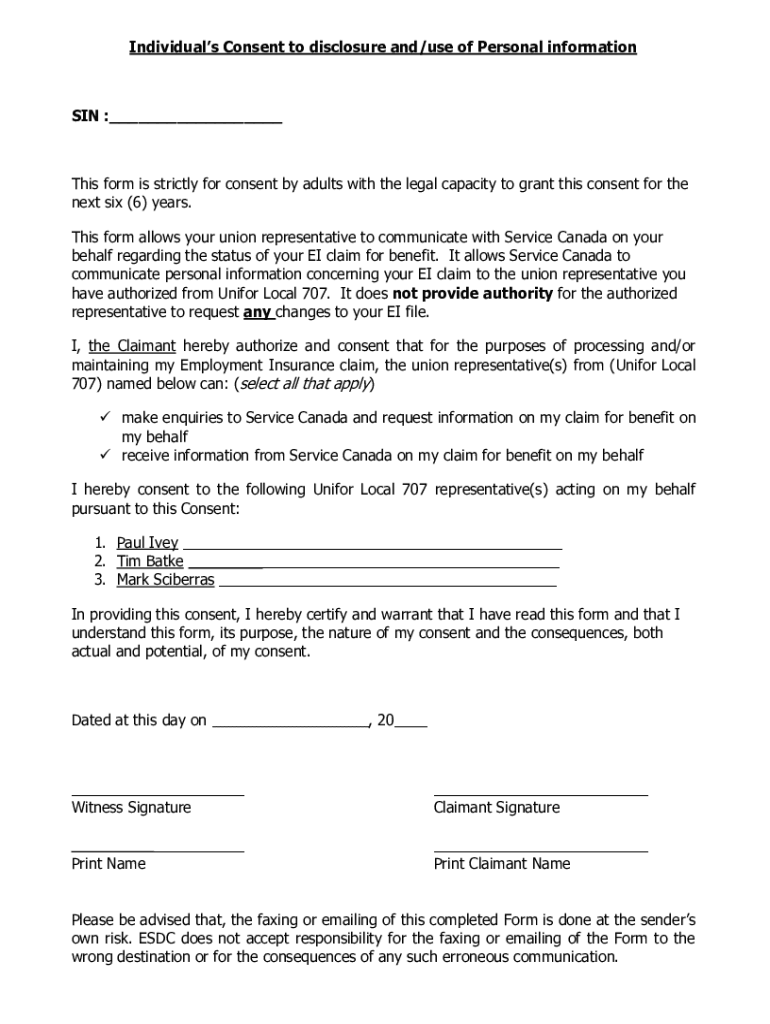 Fillable Online This form is strictly for consent Fax Email Print ...