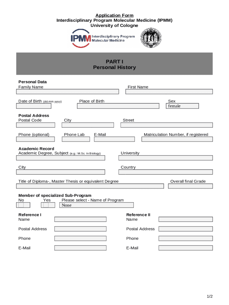 IPMM Application - CMMC Doc Template | pdfFiller