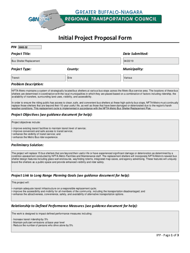 Fillable Online Transportation Improvement Program (TIP) - NFTA Elements Fax Email Print - pdfFiller