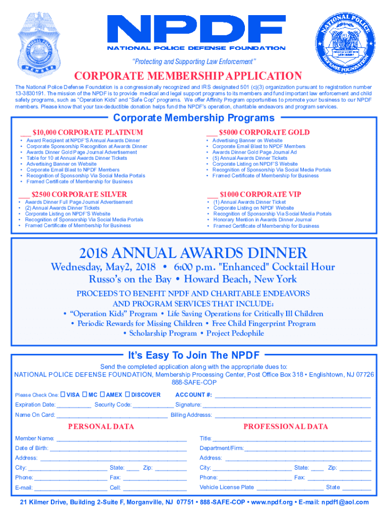 Fillable Online National Police Defense Foundation Inc - Full Filing ...