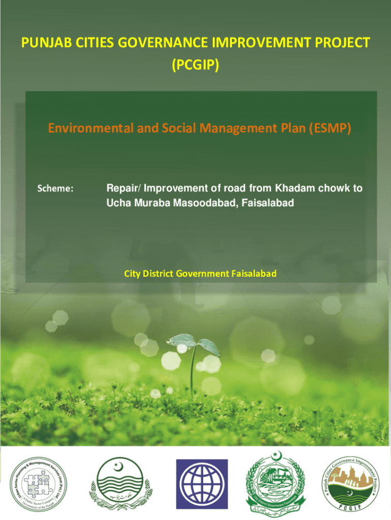 Fillable Online pcgip urbanunit gov Performance Audit Report of Punjab Cities Governance ... Fax ...