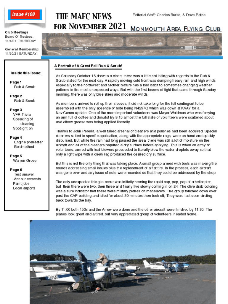Fillable Online Editorial Staff: Charles Burke, & Dave Pathe Fax Email Print - pdfFiller