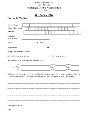 Fillable Online HREP 3rd TOT FORM Fax Email Print - pdfFiller