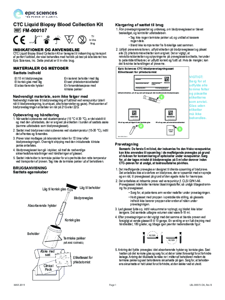 Fillable Online CTC Liquid Biopsy Blood Collection Kit Requisition Form ... Fax Email Print ...