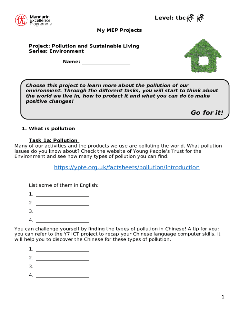 Y8 MEP Project -environment and sustainable living (DOC) Doc Template ...