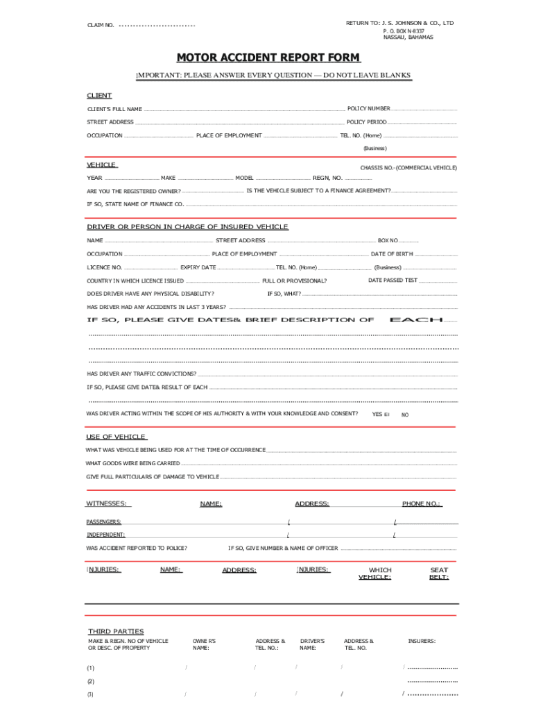 Fillable Online Claims Report Form.pdf Fax Email Print - pdfFiller