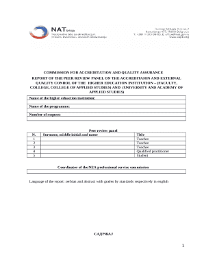 Reviewer's report template Doc Template | pdfFiller