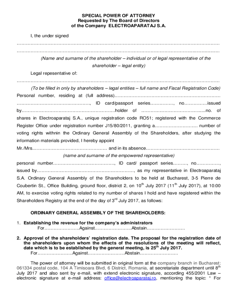 Fillable Online PROCURA SPECIALA ENGLEZA.doc Fax Email Print - pdfFiller