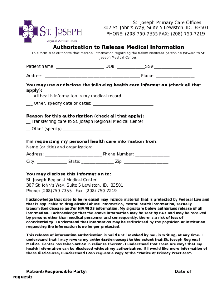 Sallee E Jones DO - St Joseph Regional Medical Center Doc Template ...