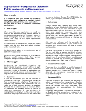 Fillable Online warwick ac Warwick Diploma Application Forms Fax Email Print - pdfFiller
