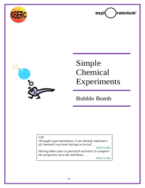Science Activity:Baking Soda & Vinegar Bubble Bomb! Doc Template ...