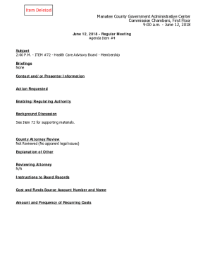 Fillable Online Item Deleted Fax Email Print - pdfFiller