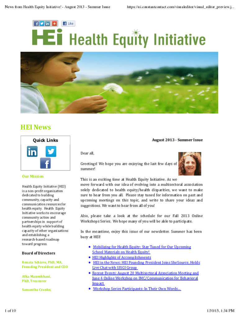Fillable Online Communicating about Health Equity: Why Is There So ...
