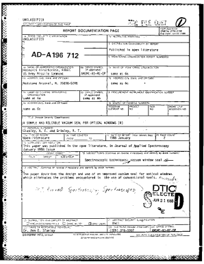 Fillable Online A Simple and Reliable Vacuum Seal for Optical Windows ...