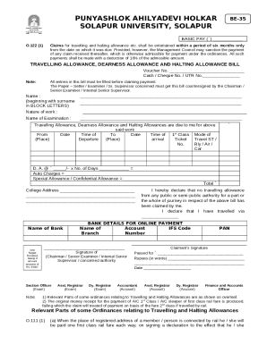 Local Conveyance Allowance Bill Doc Template | pdfFiller