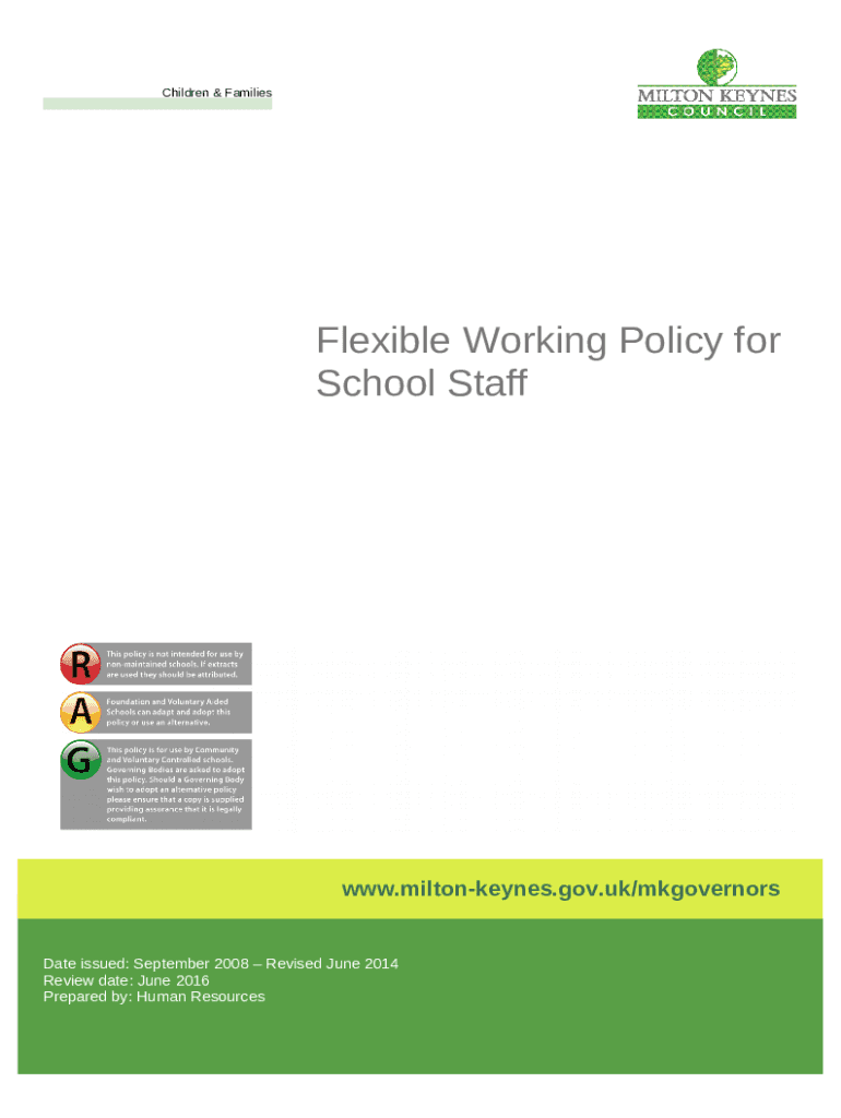 The New Provisions for Flexible Working Arrangement in ... Doc Template ...